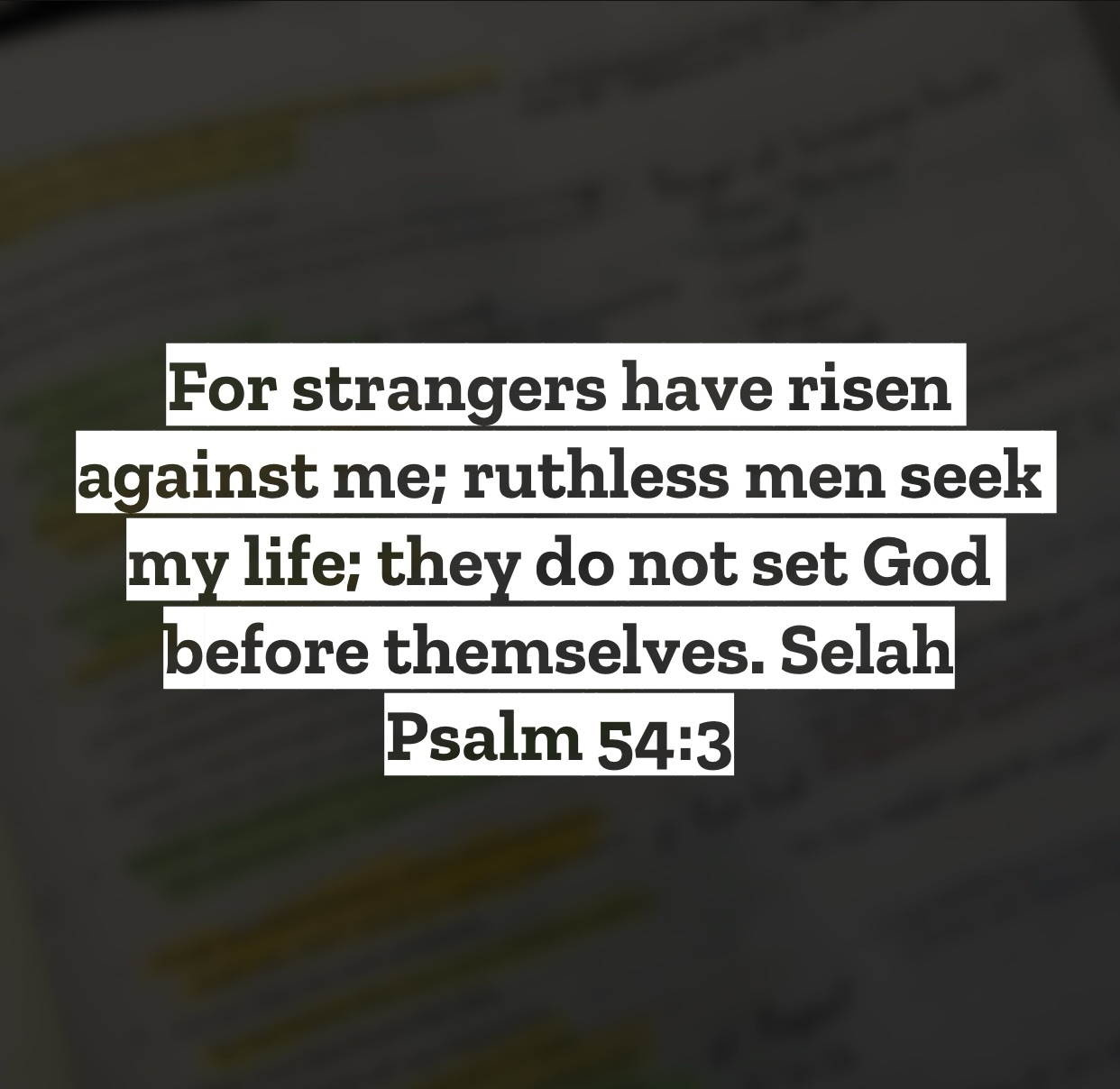 Psalm 54 – Pastor Mac Daily DEVO – Daily DEVO