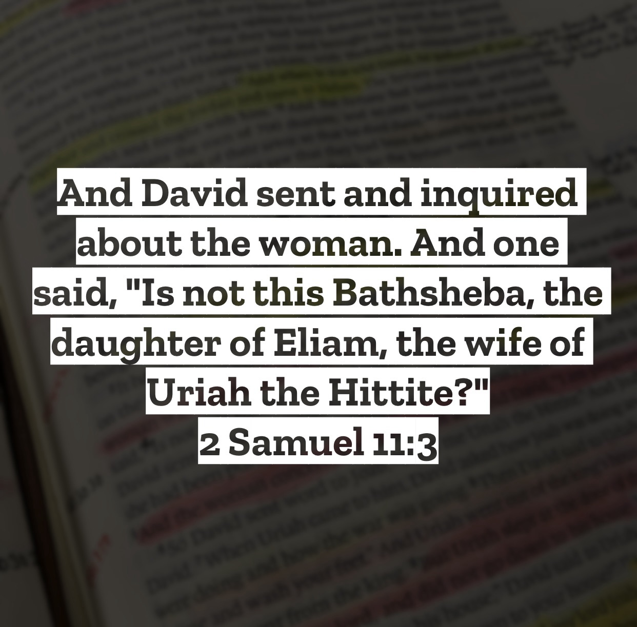 2 Samuel 11 – Pastor Mac Daily DEVO – Daily DEVO