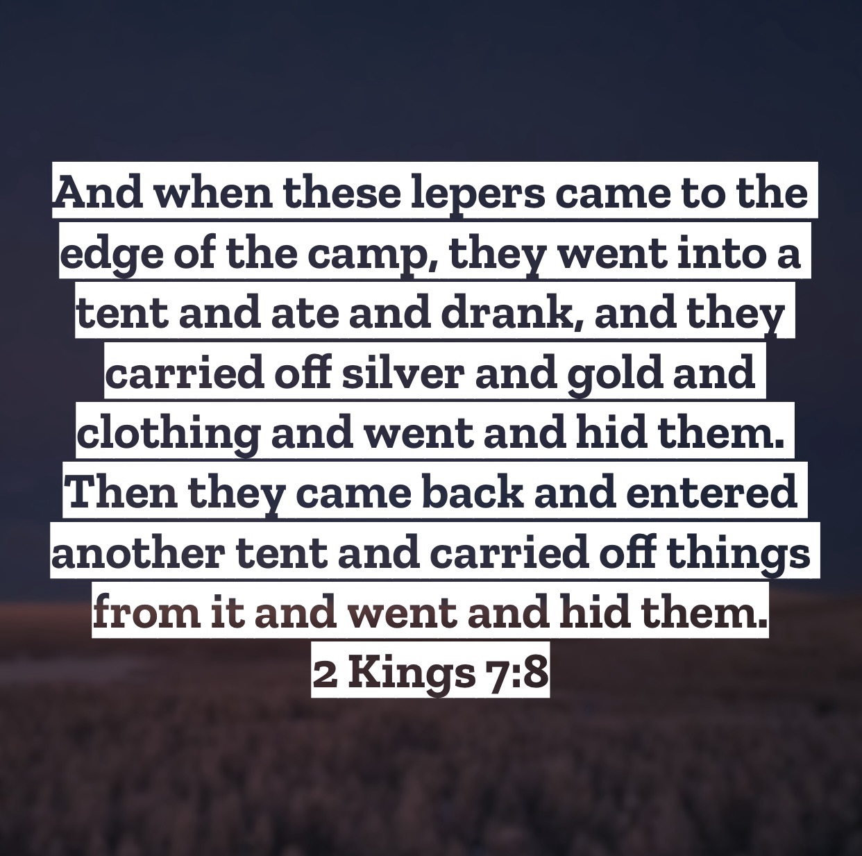 2 Kings 7 – Pastor Mac Daily DEVO – Daily DEVO